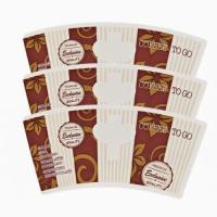 China Disposable Hot Pack Printed Party Beverage Cup Juice Paper Cup Printing Custom PE PLA Coated Paper Cups Fan for sale