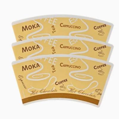 China Beautiful Food Grade 1-7 Colors Printed Paper Cup Fan Paper Cup Blank Paper Cup Sheet for sale