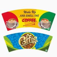 China Oilproof Wholesale Factory Disposable PE PLA Food Grade Coating Single-Layer Double-Sided Printing Logo Paper Cup Fan for sale
