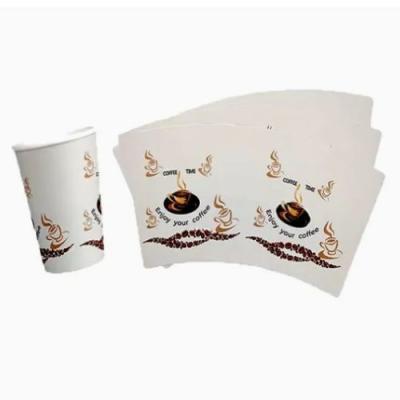 China Paper Manufacturer Food Grade Custom Size Disposable PE PLA Beverage Paper Cup Fans Paper Cups for sale