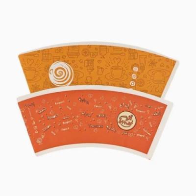 China Different Sizes of Flexo Printing Paper Cup Fan Raw Materials for Making Paper Cups for sale