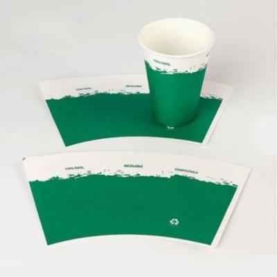 China FSC Certification Eco-friendly Raw Material Custom Design 6oz 8oz 10oz 12oz Paper Cup Fan for sale