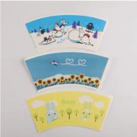 China 1-7 Colors Food Grade 8-Ounce 12-Ounce Disposable Hot and Cold Drink Paper Cup Fan for sale
