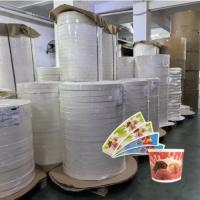 China Food Grade FSC Waterproof Paper Cup Raw Material PE Coated Paper Bottom Roll for sale