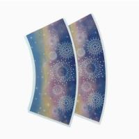 China Food Grade Odorless Smooth Custom Luxury Paper Cup Fan for Raw Material Warehouse for sale