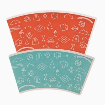 China Paper Cups Raw Material 100% Virgin Pulp 10oz 12oz 14oz 16oz Custom Paper Cup Fan for sale