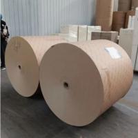 China Recycled Greaseproof Brown Kraft Paper Roll Cup Raw Material PE Paper Laminated Rolls for sale