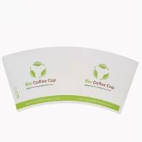 China Custom Print Excellent Manufacturers PE PLA Coated Paper Cup Fan Various Colors Print Fan for sale