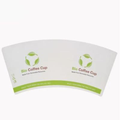China Custom Print Excellent Manufacturers PE PLA Coated Paper Cup Fan Various Colors Print Fan for sale