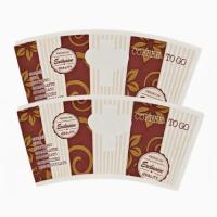 China Factory Wholesale Customizable Single PE PLA Coated White Paper Cup Fans for sale