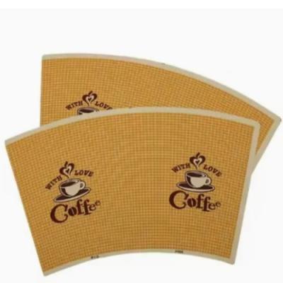 China Cup Paper Fan Making Paper Cups Single Double Wall Custom Color Accept PE Coated for sale