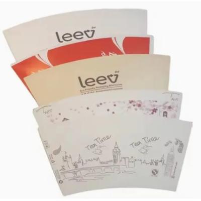 China FSC Certifacation Raw Material CoffeeBeverage Cup Food Grade PE Coated Paper Fan for sale
