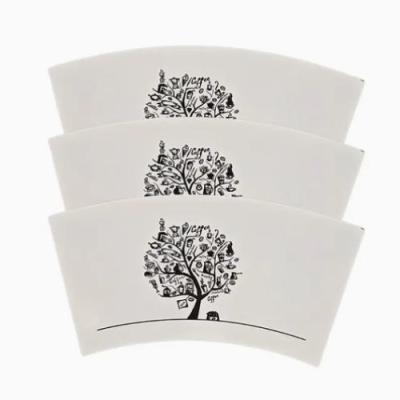 China Coffee Tea Paper Cup Material Food Grade One Side PLA Coated Paper Fan for sale