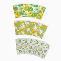China Custom Flexo Printing Paper Coffee Cups Disposable Paper Cup Paper Fan FSC Certification for sale