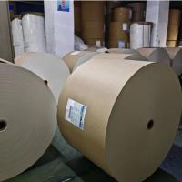 China Kraft Paper Cup Holder Wholesale Printed Coffee Paper Roll with Slogan 1-7 Colors for sale