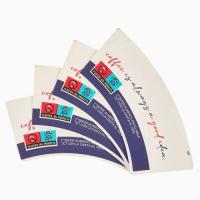 China Premium Custom Double PLA Coated 1-7 Colors White OEM ODM Paper Cup Fan for Coffee Cups for sale