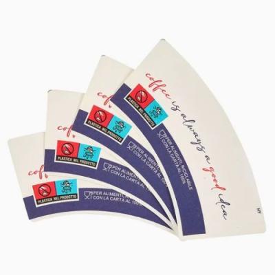 China Premium Custom Double PLA Coated 1-7 Colors White OEM ODM Paper Cup Fan for Coffee Cups for sale