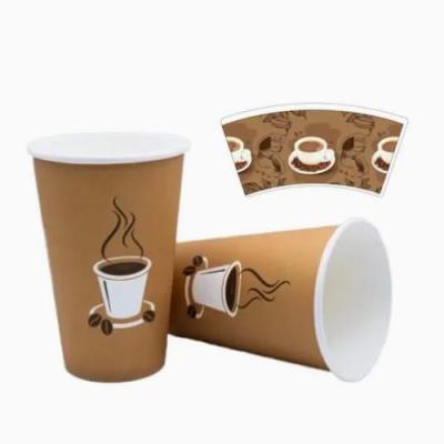 China Paper Manufacturer Waterproof Custom Size PLA Coated Paper Cup Fan Waterproof Oilproof for sale