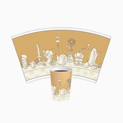 China Factory Supply Water-Base Paper Cup Fan for 2oz-24oz Paper Coffee Beverage Hot Cold Ice Cream Cup for sale