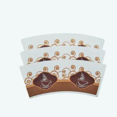 China Packaging Custom Printed Single or Double PE Logo Coated Printed Paper Cup Fan Raw Material for Paper Cups for sale