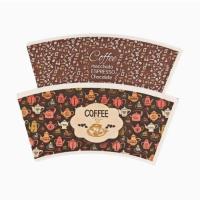 China FSC Certification Packaging Custom Printing Single PLA Logo Coated Printed Paper Cup Fan Waterproof for sale