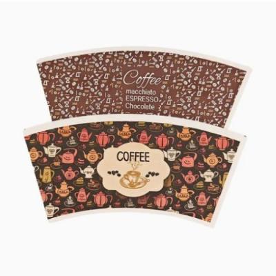 China FSC Certification Packaging Custom Printing Single PLA Logo Coated Printed Paper Cup Fan Waterproof for sale