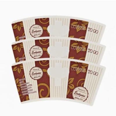 China Multi-Weight Options PE Coated Paper Cup Fan for Hamburger Wrap and Coffee Cup Fan Making for sale