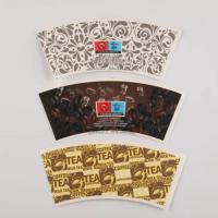 China Customized Width Paper Cup Fan for Disposable Juice Cups Non-Fluorescence Waterproof for sale