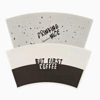 China Factory Supply Waterproof Paper Cup Fan for 2oz-24oz Paper Coffee Cup With FSC Certification for sale