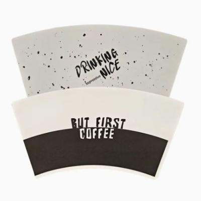 China Factory Supply Waterproof Paper Cup Fan for 2oz-24oz Paper Coffee Cup With FSC Certification for sale