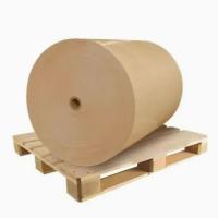 China Recyclable Kraft Paper Cups Roll Suppliers Custom Printed Single PE Coated Paper Ice Cream Cup Roll for sale