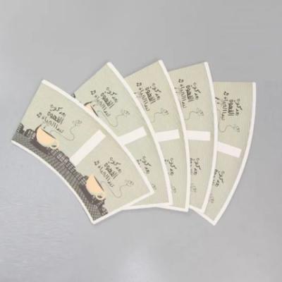 China Single or Double Side PE Coated Paper Cup Raw Materials FSC Waterproof Customized Beverage Food Grade Paper Cup Fan for sale