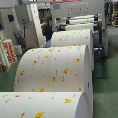 China Custom Logo 190-300GSM PE Coated Flexographic Printing Paper Cup Rolls for Cup Waterproof for sale