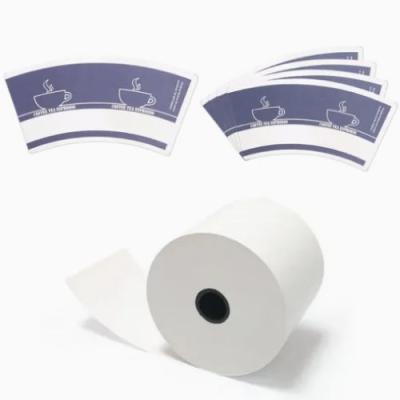 China PLA Coated 9oz 10oz 11oz 12oz Flexo Printing Cutted Colorful Paper Roll Waterproof Eco-friendly for sale