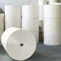 China Greaseproof Waterproof PE Coated Laminated Cupstock Paper Roll For Custom Designed Hot Drink Cups for sale