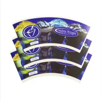 China Environmentally Friendly PE Coated Custom Single Side Double Side Waterproof Coated Paper Cup Fan for sale