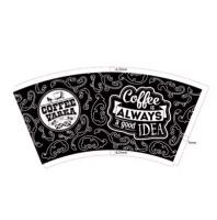 China Factory Supply Wholesale 4oz 8oz 12oz Custom logo Various Color Hot Coffee Carton Paper Cup Fan OEM ODM for sale