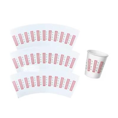 China Customization Coffee Paper Cup Fan Disposable Paper Cups with Single PE PLA Coating Double Wall Paper Cups for Hot Drinks for sale