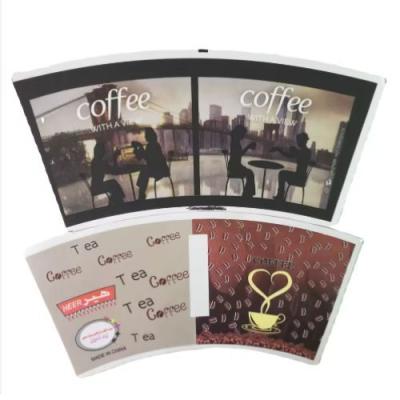China 300g 12oz Coated PLA Paper Cup Fan Single or Double Sided for Raw Material for Coffee and Beverages 100% Natural Eco-Friendly for sale