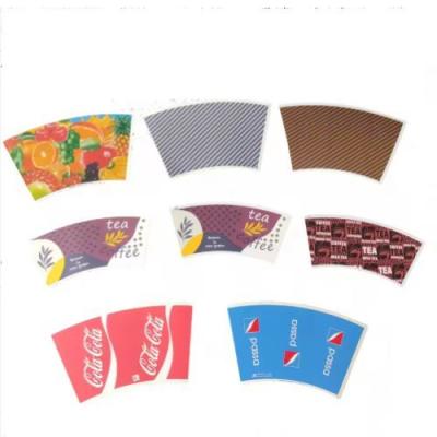 China Wholesale Custom Logo Takeaway 8oz 12oz 16oz Single PE PLA Coated Disposable Single Wall Coffee Paper Cup Fan for Hot or Cold Drink for sale