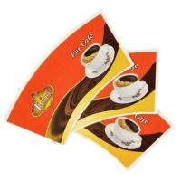 China Source Factory Wholesale Can Customize Color and logo Commercial Disposable Paper Cup Fan Single Layer for sale