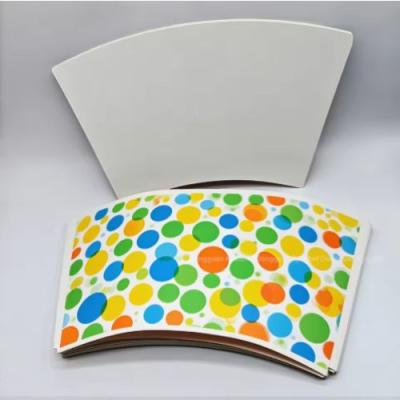 China Single Side PE PLA Coated Paper Cup Fan Paper Cup Making Material Wood Pulp Paper to Make Cold Drink Cups for sale