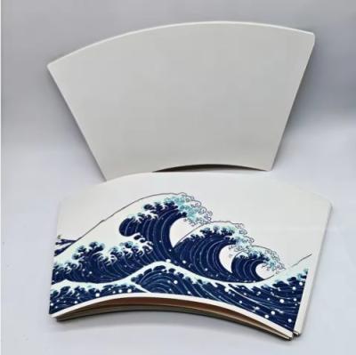 China Waterproof Food Grade Paper Cup Fan for Production of Paper Cups Featuring Food Grade Single Side PE Coating and 1 to 6 Color Printing Technology for sale