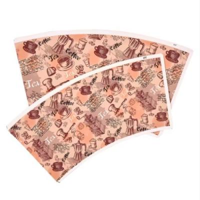 China Paper Cup Fan Disposable Personalized Paper Coffee Cups Designed for Hot Drinks Cold Beverages with Biodegradable Custom Printing for sale