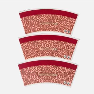 China Food Grade Eco Friendly Disposable Paper Cup Fan Made From Sustainable Raw Materials Suitable For Coffee Tea And Cold Drinks Packaging for sale