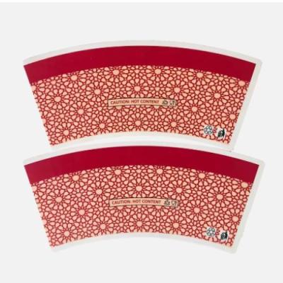 China PE Coated Side Sustainable Paper Cup Fan with Custom Printed Disposable Coffee Cups Designed for Environmentally Friendly Campaigns for sale