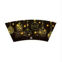China High Grade FSC Certified Paper Cup Fan Made From PE Coated Paper Designed For Disposable At Festivals And Corporate Events for sale