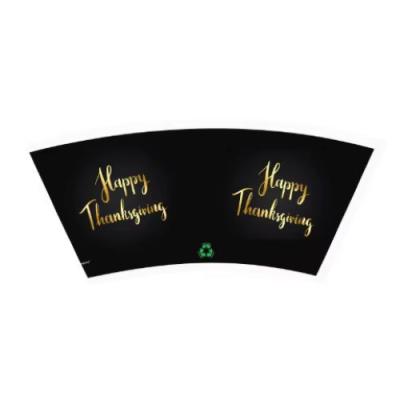 China Customizable Paper Cup Fan Suitable for Branding and Advertising Purposes at Conferences Seminars and Business Meetings for sale