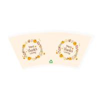 China Waterproof and Greaseproof Paper Cup Fan Made Using Flexo Offset Printing Coated PE PLA Material Ideal for Coffee Paper Cups for sale
