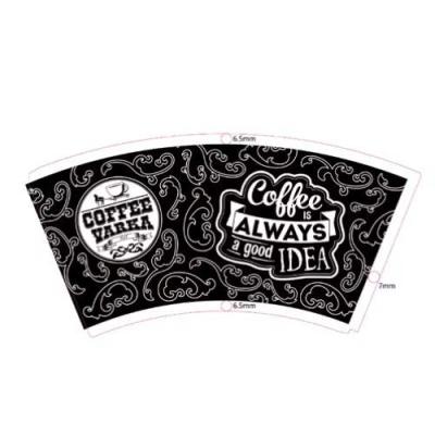 China Greaseproof Heat Insulation Paper Cup Fan Available in Multiple 1-7 Colors Custom Printed for Coffee Shops Lunch Dinner Boxes and Marketing Events for sale